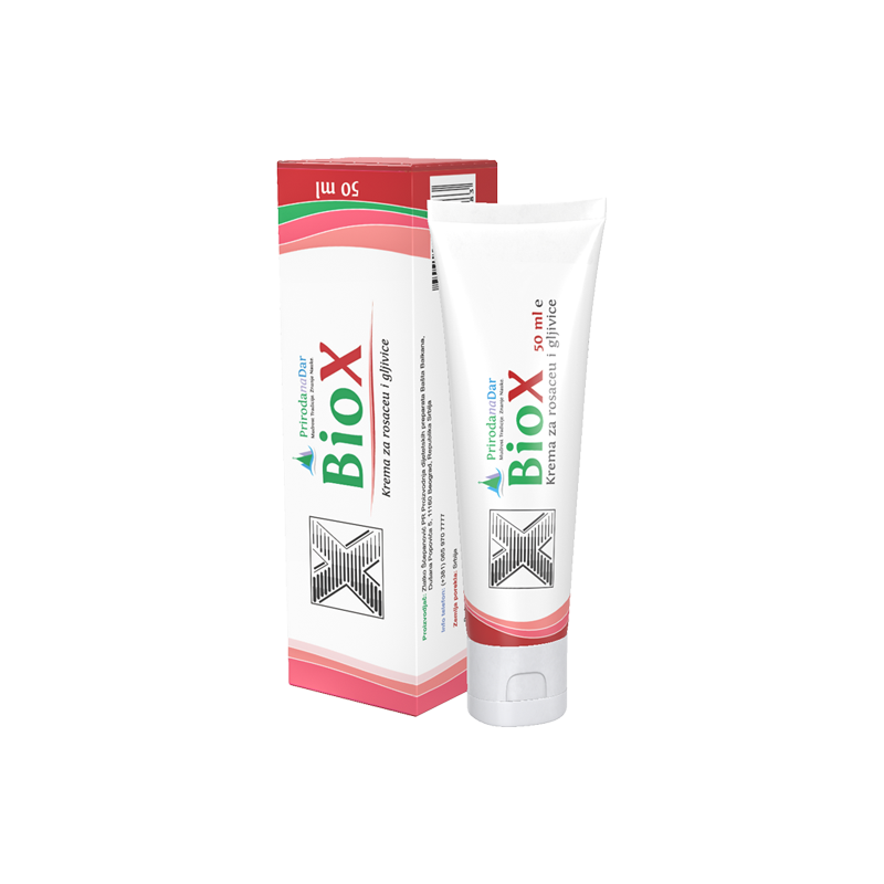 BioX krema za rosaceu i gljivice sa brzim delovanjem tuba 50 ml
BIOX KREMA ZA GLJIVICE I ROZACEU