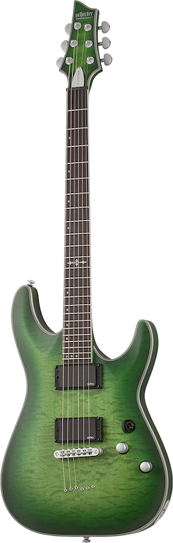 Schecter C-1 Platinum Satin Green Burst električna gitara