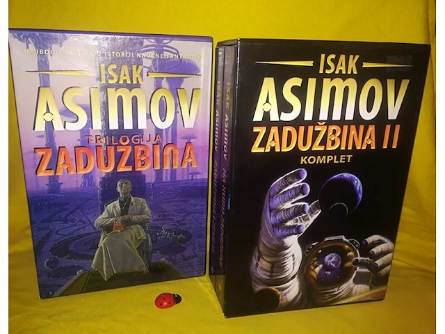 Isak Asimov ZADUŽBINA KOMPLET 5 KNJIGA NOVO U KUTIJAMA