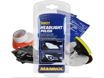 Komplet za za poliranje farova - MANNOL Headlight Polish