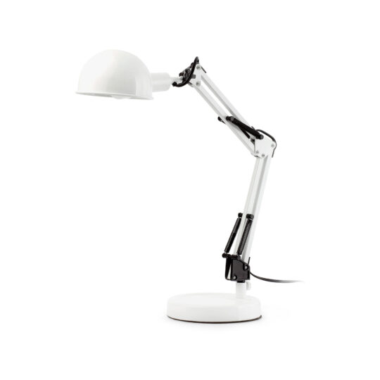 FARO BAOBAB Bela kancelarijska lampa za čitanje – 51908