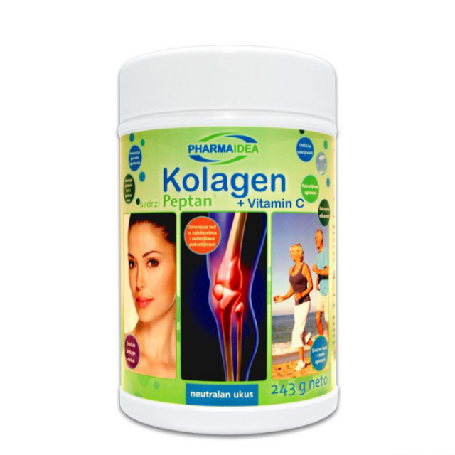 Kolagen peptan + vitamin C 243g