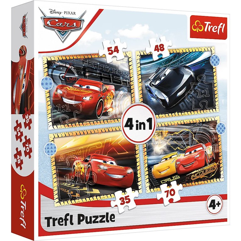 Puzzle 4 u 1-Cars