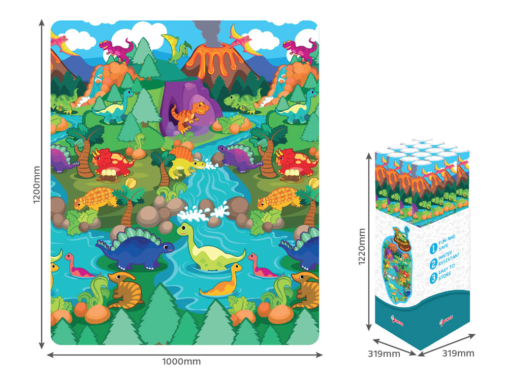 PODLOGA DINOSAURUS 120x100cm