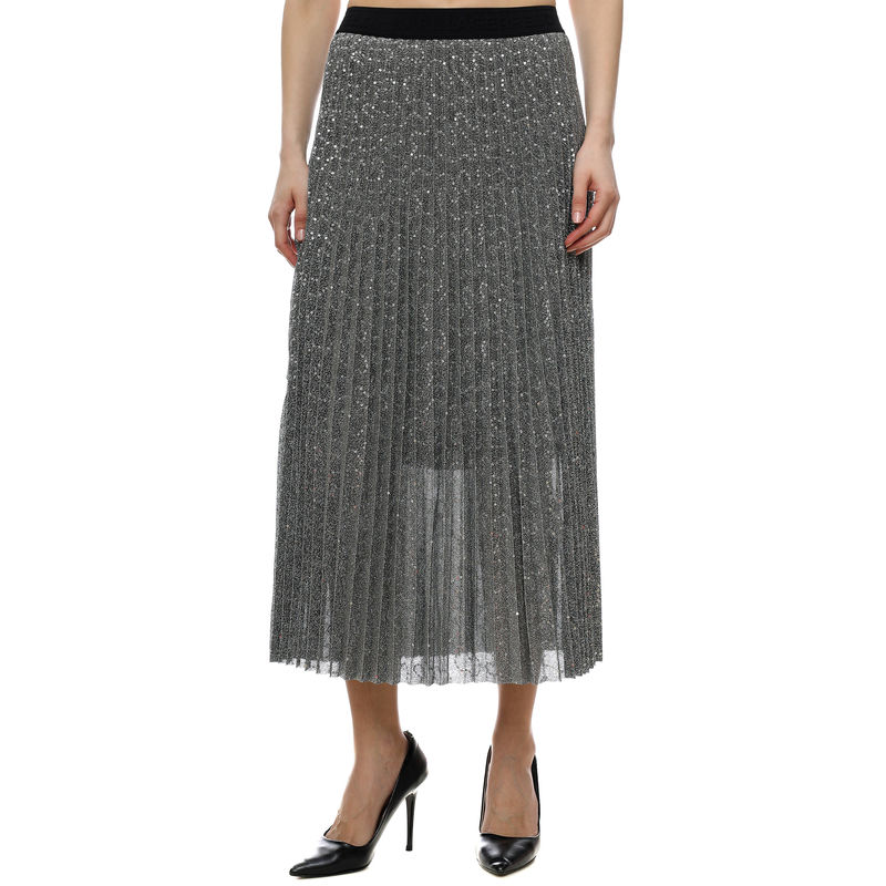 Ženska suknja Karl Lagerfeld Sequin Pleated Skirt