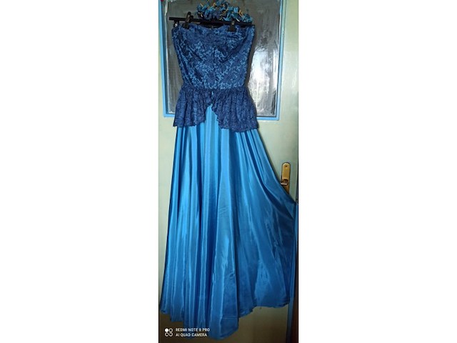 Plava vencanica ili Balska haljina,unikat,raritet,