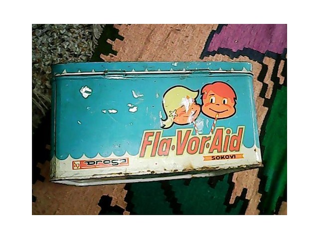 Stara limena kutija-Fla Vor Aid sokovi,Droga Portorož