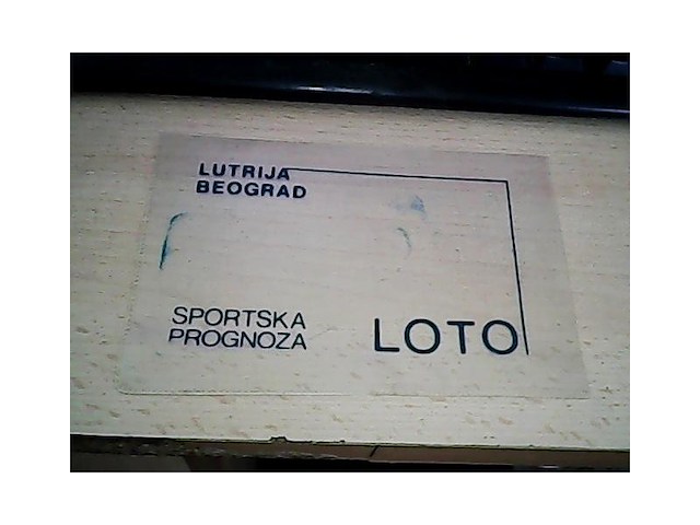 Stara futrola za loto listice