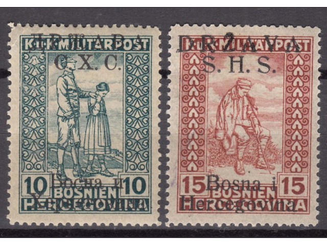 Jugoslavija 1918 Kraljevina SHS Bosna serija *