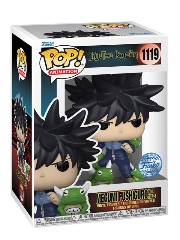 Bobble Figure Anime – Jujutsu Kaisen POP! – Megumi Fushiguro with Toads – Special Edition 9cm