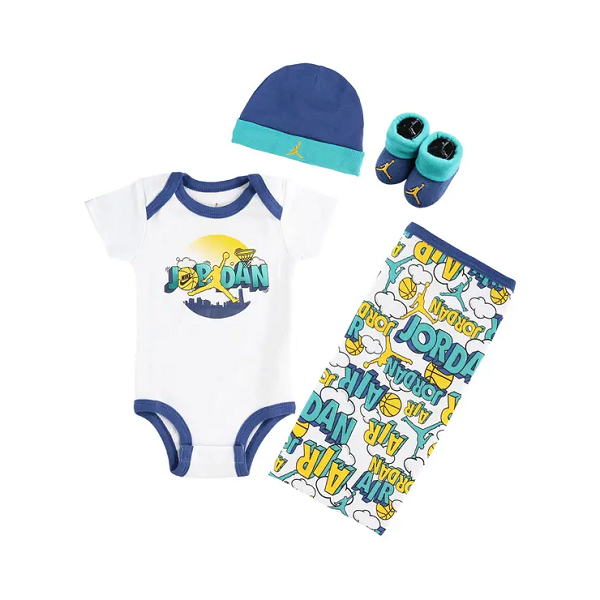 BABY SET JHB BOYS HAT/BS/BOOTIE/BLANKET