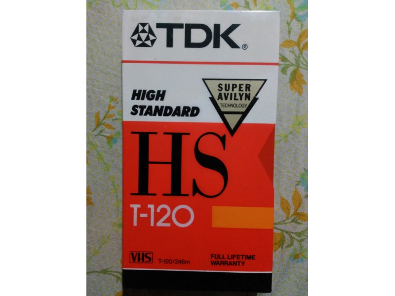 TDK HS T-120, VHS, novo