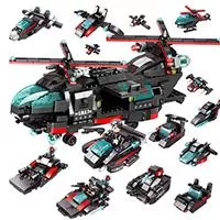 Lele Brother Dečije kocke Plastične kocke HELIKOPTER 876015