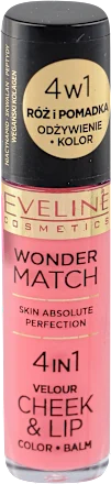 EVELINE COSMETICS
WONDER MATCH 4IN1 tečno rumenilo i balzam za usne - 03, 4,5 ml