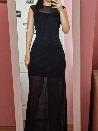 crna elegantna haljina NOVO!!