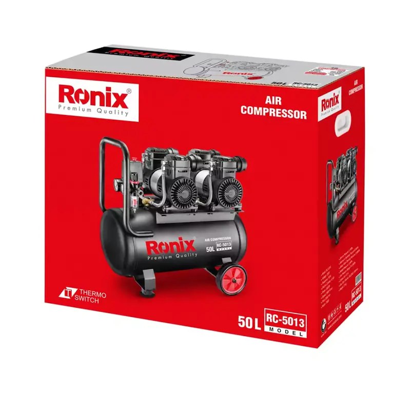 VAZDUŠNI KOMPRESOR SILENT 50L 3.5HP OIL FREE 4-C RC-5013 CB 8BAR/200L/MIN 75dB RONIX