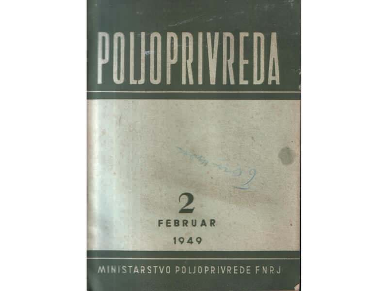 POLJOPRIVREDA 2,FEBRUAR 1949.