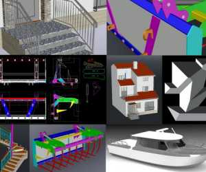 Uslužno 2d/3d crtanje u autocad-u i blender-u