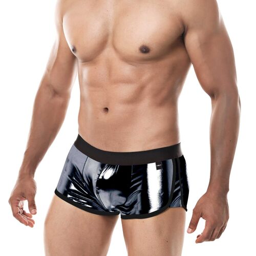 Boxer trunk black skai