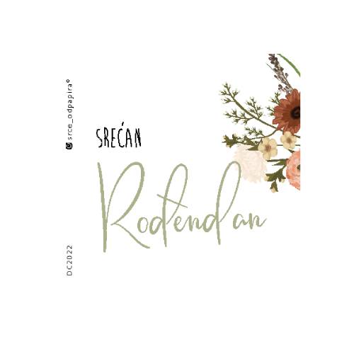 Čestitka „srećan rođendan“ – Dizajn 1