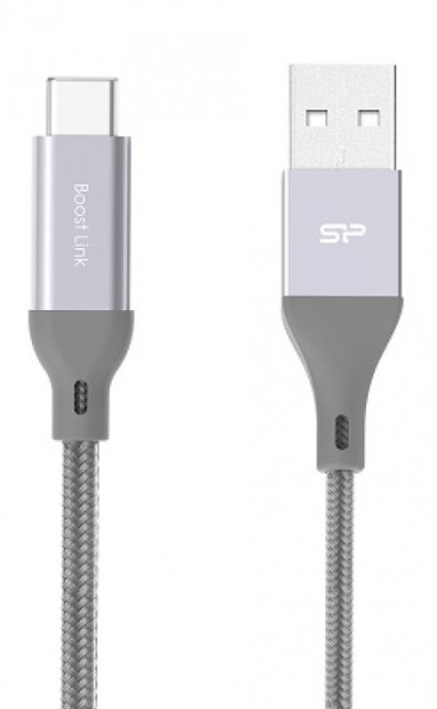 SiliconPower USB3.0 to USB-C cable, gray, 1m ( SP1M0ASYLK30AC1G )