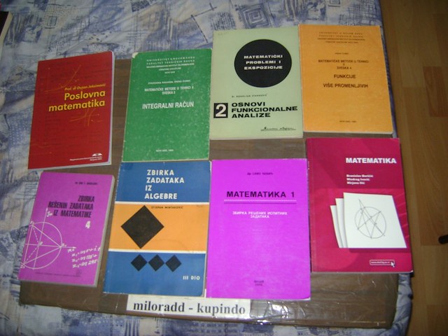 Matematika,komplet 8 knjiga