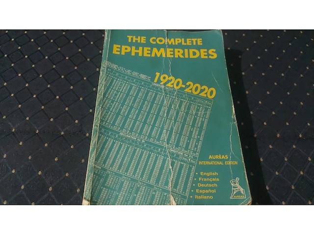 The Complete Ephemerides 1920-2020