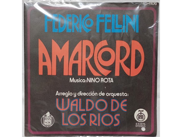 WALDO  DE  LOS  RIOS  -  AMARCORD ( Mint !!!)