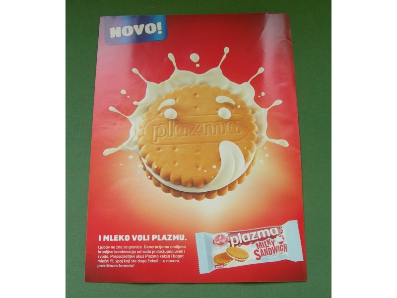Novinska reklama Plazma Milky Sandwich, Bambi