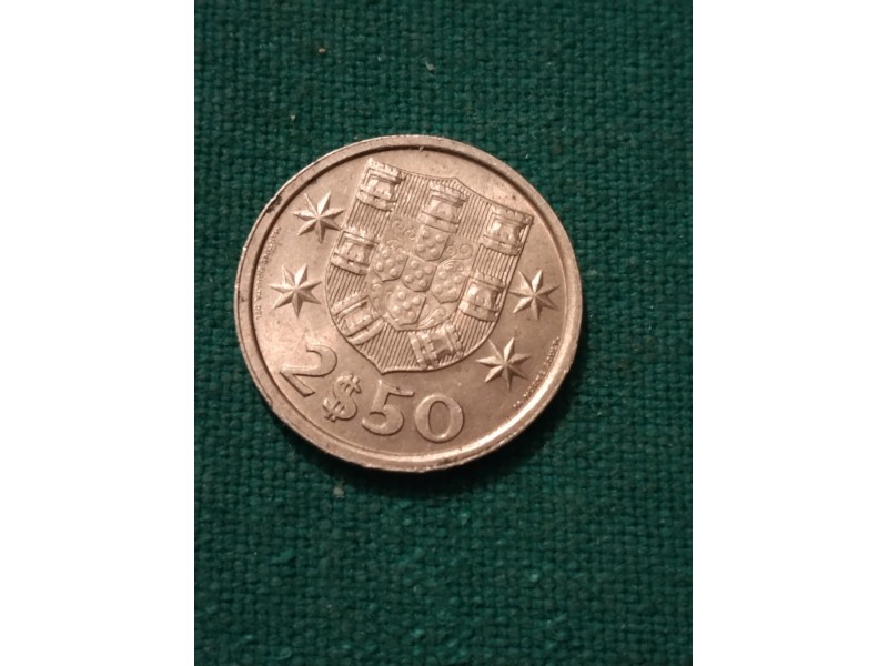 2,5 eskudosa 1977 portugal