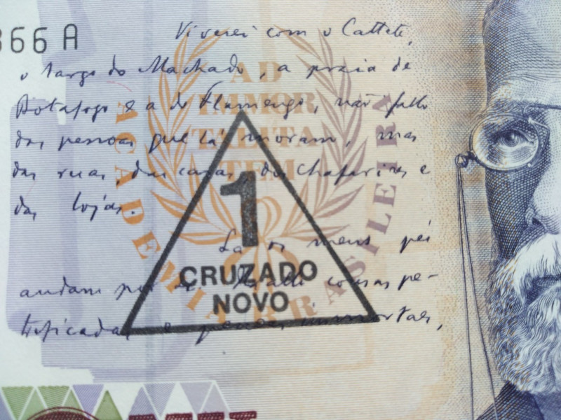 Brazil,1 novi kruzado,UNC,prestampana