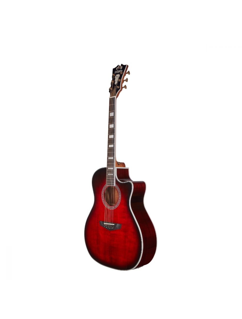 D'Angelico Premier Gramercy Trans Black Cherry burst