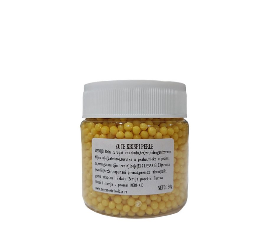 Žute krispi perle 150g