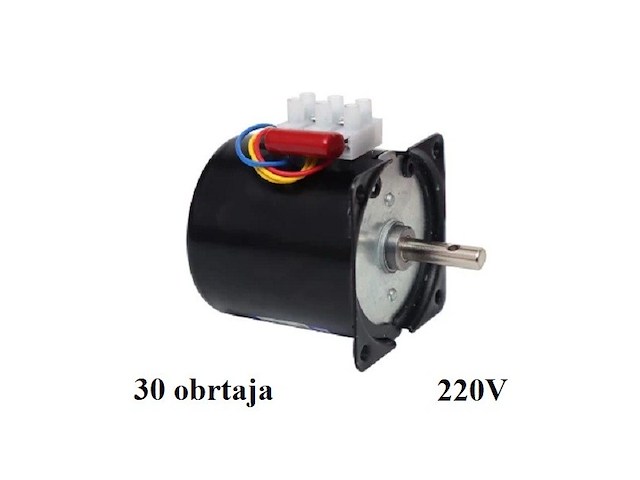 Elektromotor sa reduktorom - 220V - 30 obrtaja - 28W