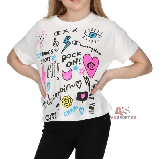 Champion Majice Girls Graffiti T-Shirt XS