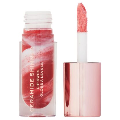 Sjaj za usne MAKEUP REVOLUTION Ceramide Lip Swirl Out Out Red 4.5ml