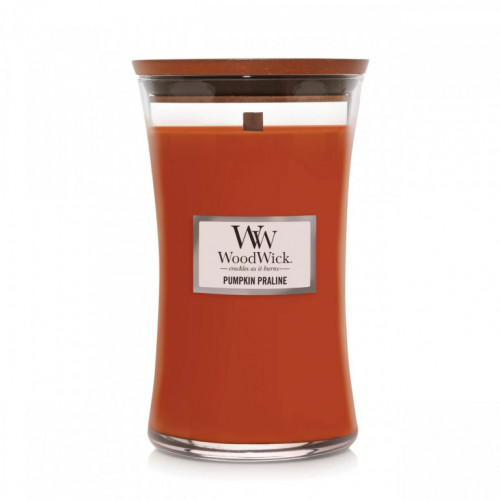 Pumpkin Praline - L WoodWick mirisna sveća (bundeva, javor, cimet, đumbir...)