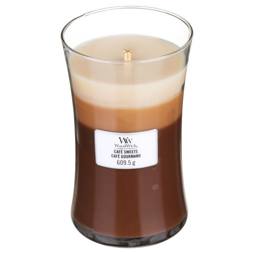 Cafe Sweets - L WoodWick Trilogy mirisna sveća (vanila, karamela i keks)