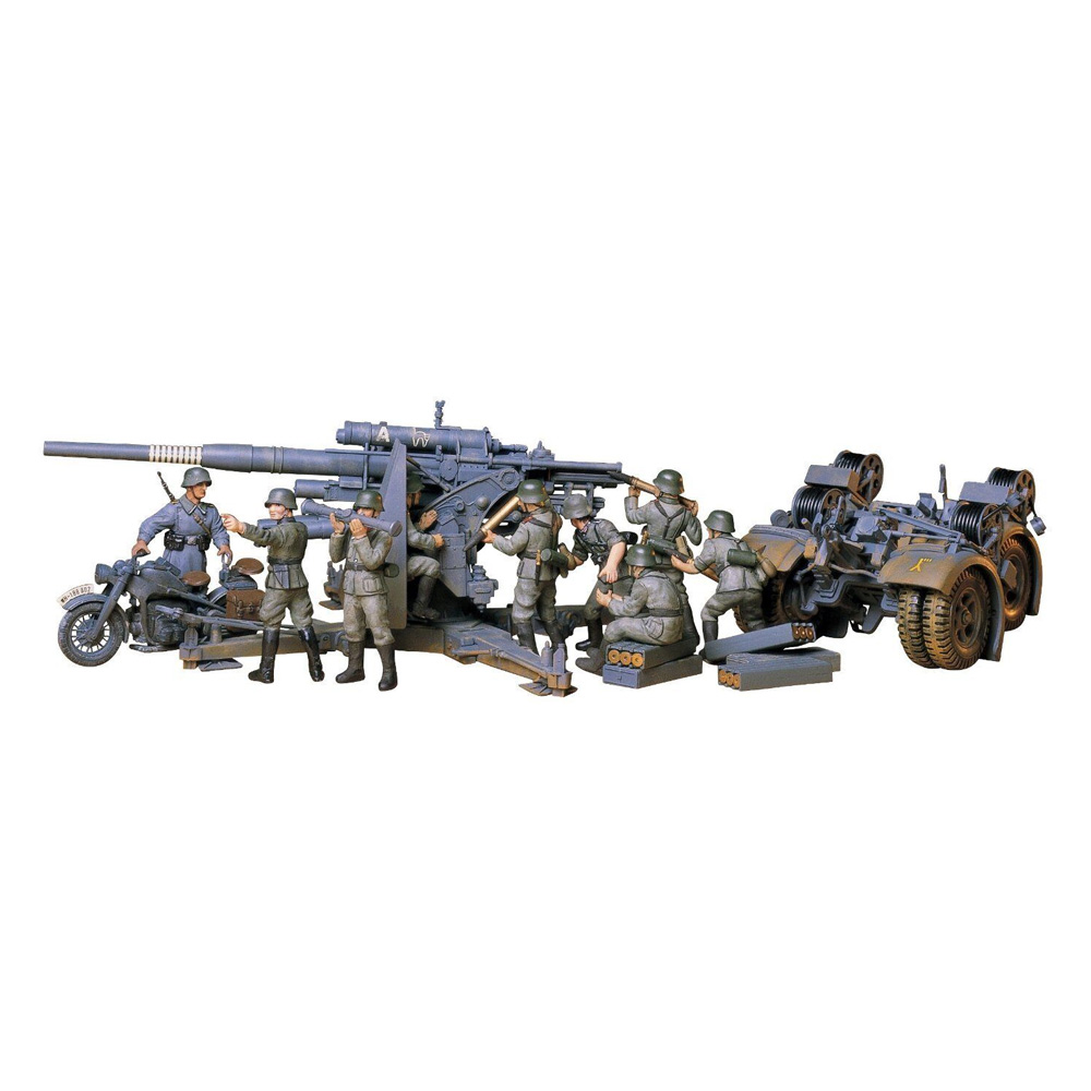 1:35 German Flak Gun 88mm w/ Motorcycle