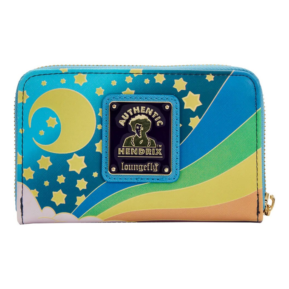 Jimi Hendrix Psychodelic Landscape Zip Around Wallet