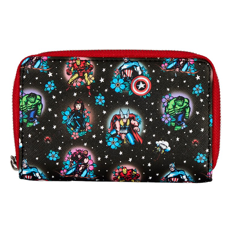 Marvel Avengers Tattoo Zip Around Wallet