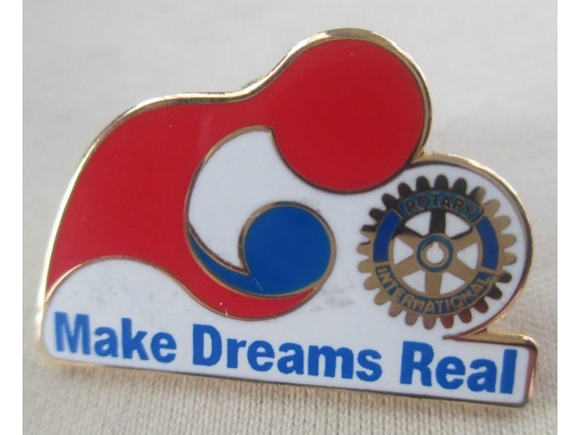 značka ROTARY INTERNATIONAL make dreams real