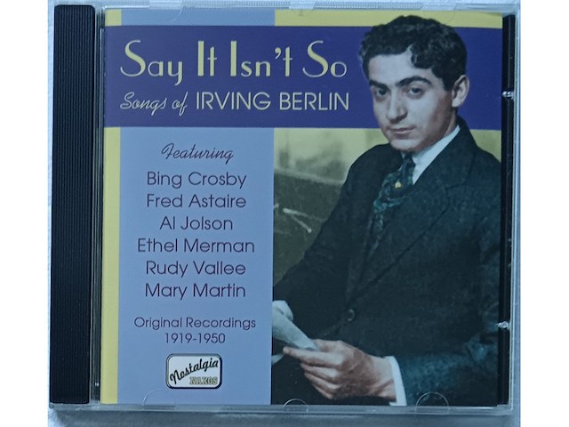 VARIOUS  -  Say it isn`t so - songs of Irving Berlin