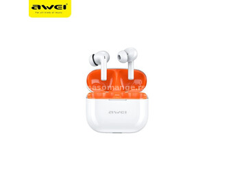 Slušalice AWEI T1 Pro NC Bluetooth bubice white/orange