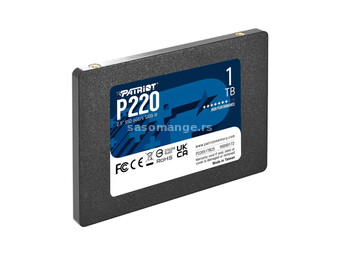 SSD 2.5 SATA3 1TB Patriot P220 550MBs/500MBs P220S1TB25