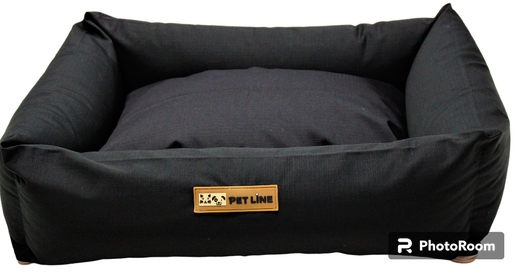 Pet Line Krevet za pse sa jastukom crni L 105x80cm