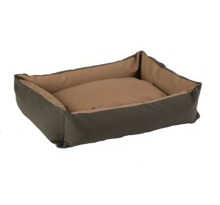 Pet Line Krevet za pse sa jastukom svetlo braon/maslinasta S 65x50cm