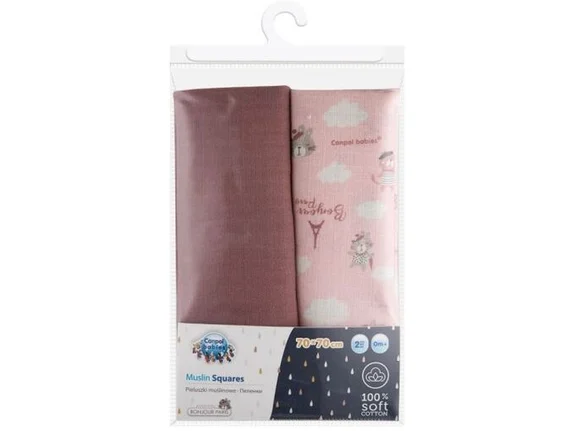 Canpol Babies Pelena muslin bonjour Paris 70x70cm 2kom