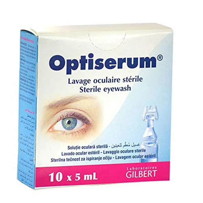 OPTISERUM Sterilni rastvor za ispiranje očiju 10x5ml
