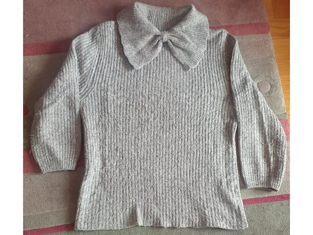 ZARA zimski džemper sa mašnom 11-12 godina